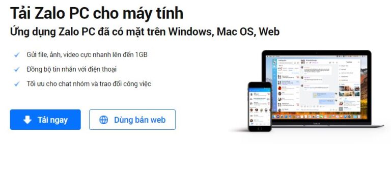 Zalo PC | Tải Zalo cho máy tính miễn phí để làm việc nhóm